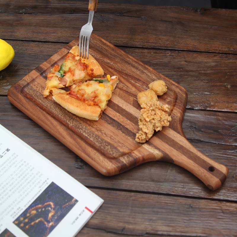 Wooden Dinner Food Plate Organic Dry Fruit Tray- Yantai Landy Wooden ...