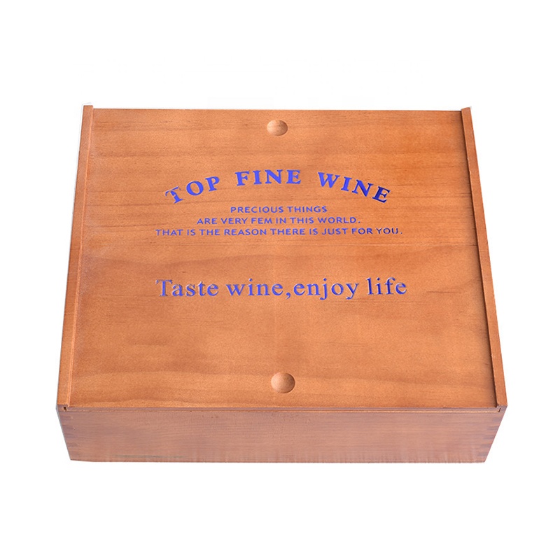 Rustic Wooden Wine Box: Perfect For Storage, Display, And Gifting ...